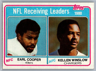1981 Topps Football Set Break # 2 Earl Copper-Kellen Winslow NFL ...