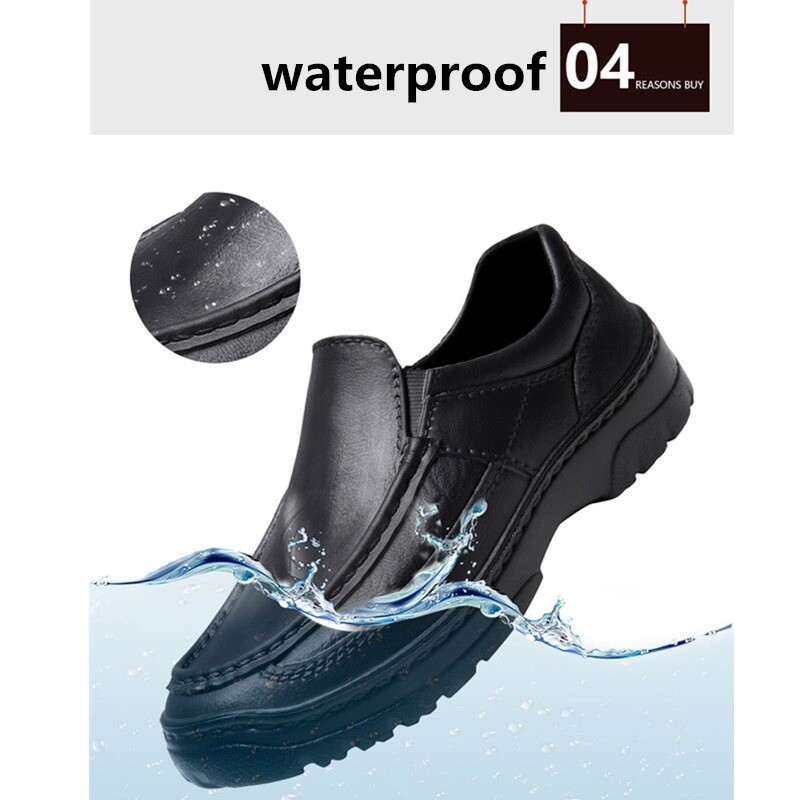 Men's Shoes Kitchen Chef Shoes Rubber Comfortable Waterproof Non-slip ...