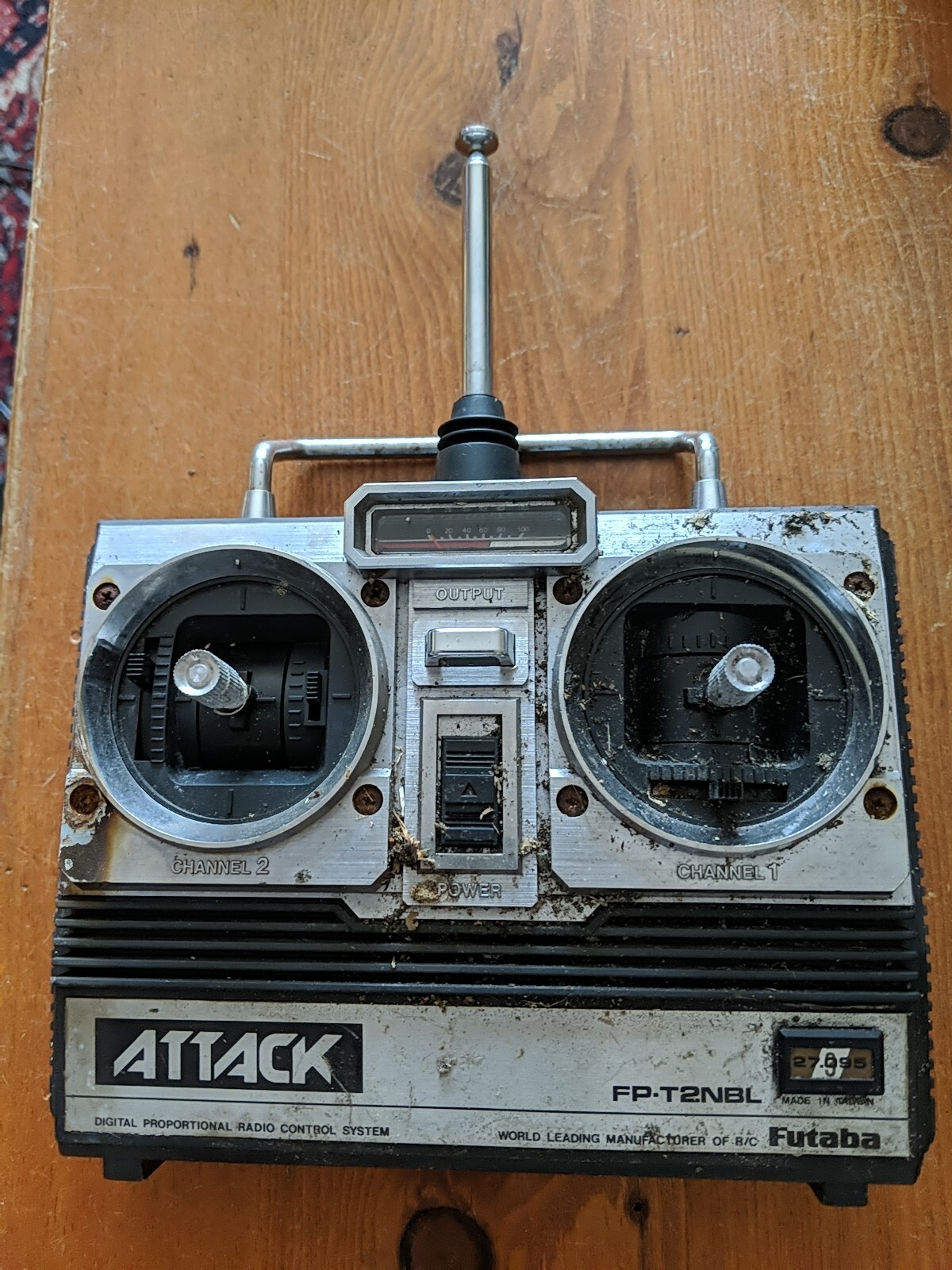 Vintage Futaba Attack-R 2-Channel FP-T2NBL Radio Control Transmitter ...