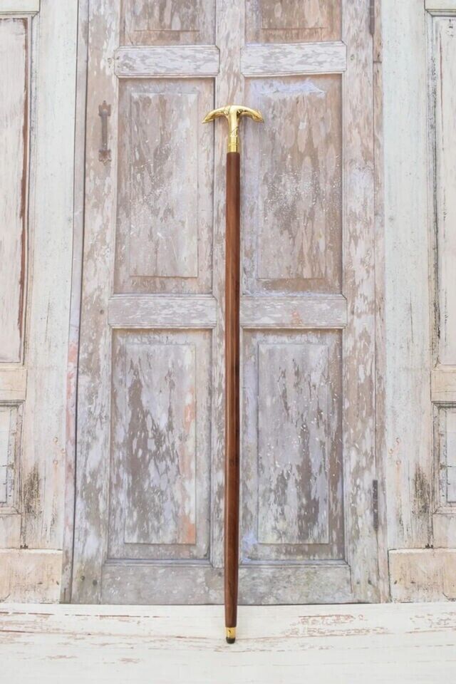 Brass Walking Stick - Anchor Cane - Gift for Grandfather Father ...