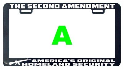 The 2nd second amendment original homeland gun license plate frame ...