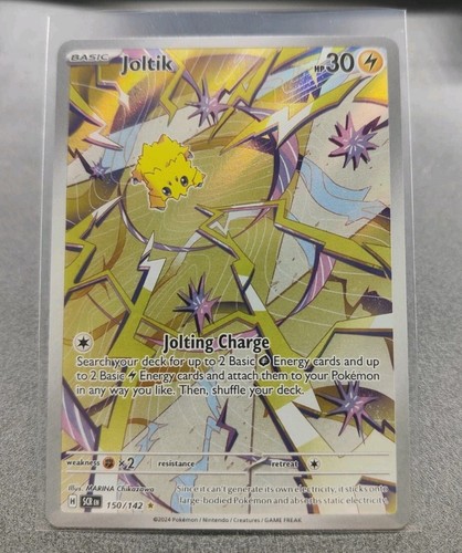 Pokemon TCG Joltik 150/142 S&V Stellar Crown Illustration Rare Full Art ...