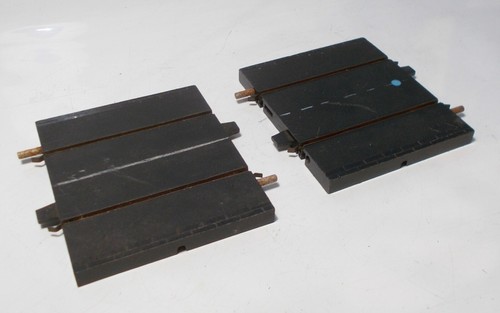 2 x Triang Minic Motorways Half Staight track piece (M1602) - black ...