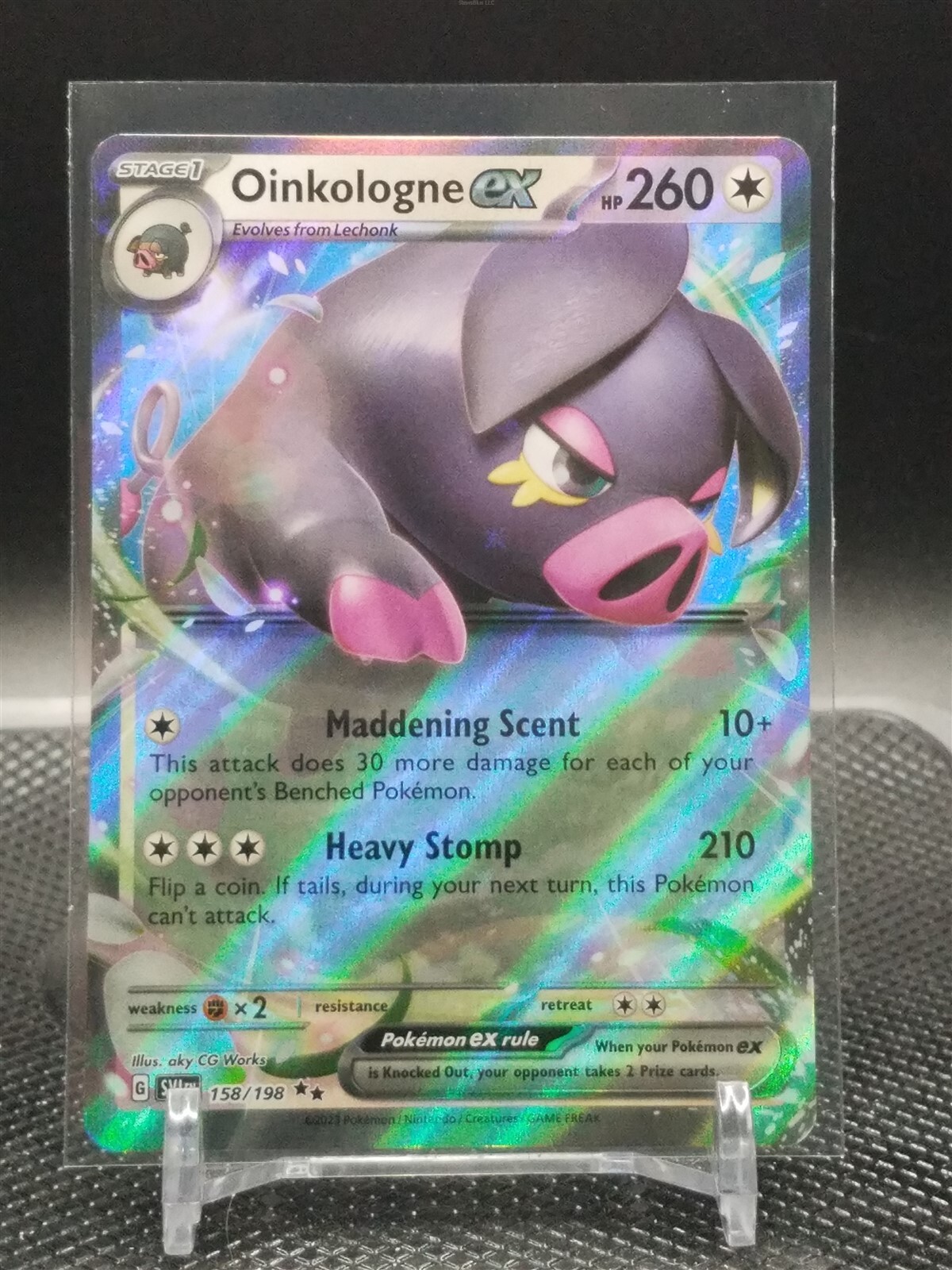 2023 Pokémon Scarlett Violet Oinkologne EX Rare 158/198 | eBay