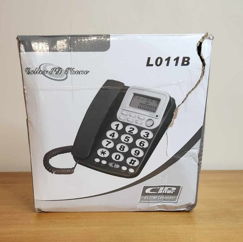 Large Button Wired Telephone L011B Caller ID Phone 5-Level LCD ...