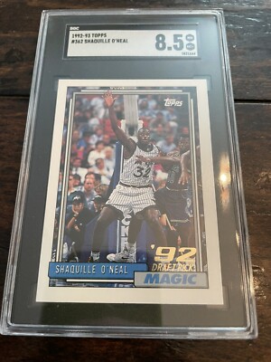 1992-1993 Topps Shaquille O'Neal Rookie Card #362. SGC 8.5 Orlando ...