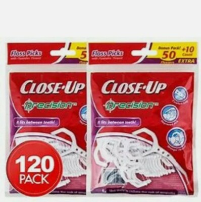 Lot Of 2X Close Up Floss Picks 120 Pieces | eBay