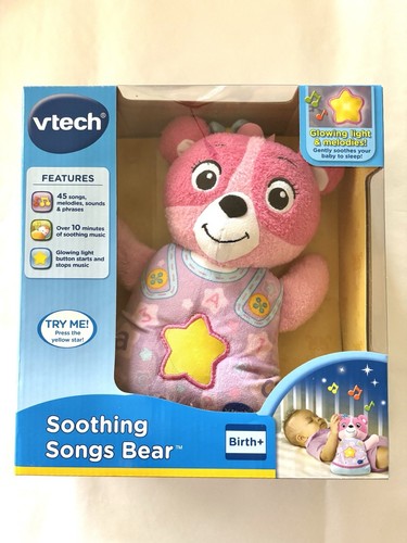 Brand New Discontinued Vtech Soothing Songs Bear In Pink For Babies | eBay