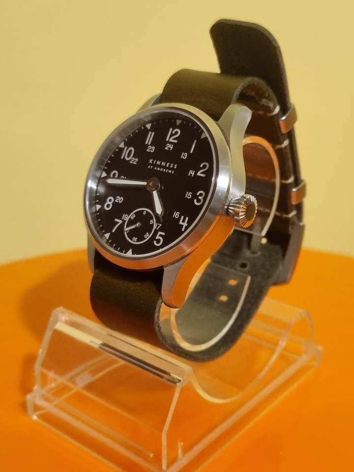 Kinness Military field watch, Genuine Unitas ETA 6498 6497 mechanical ...