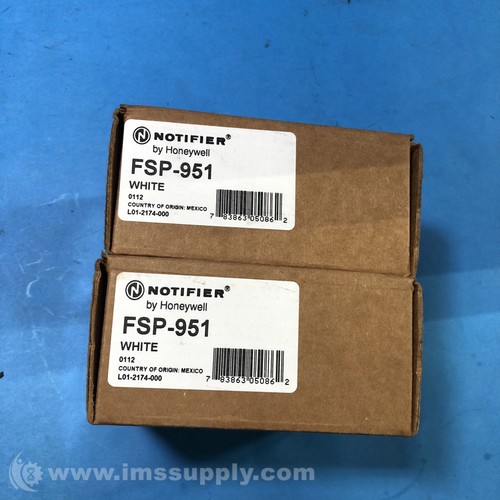 Honeywell FSP-951 Set of 2 Notifier White Smoke Detectors FNFP | eBay
