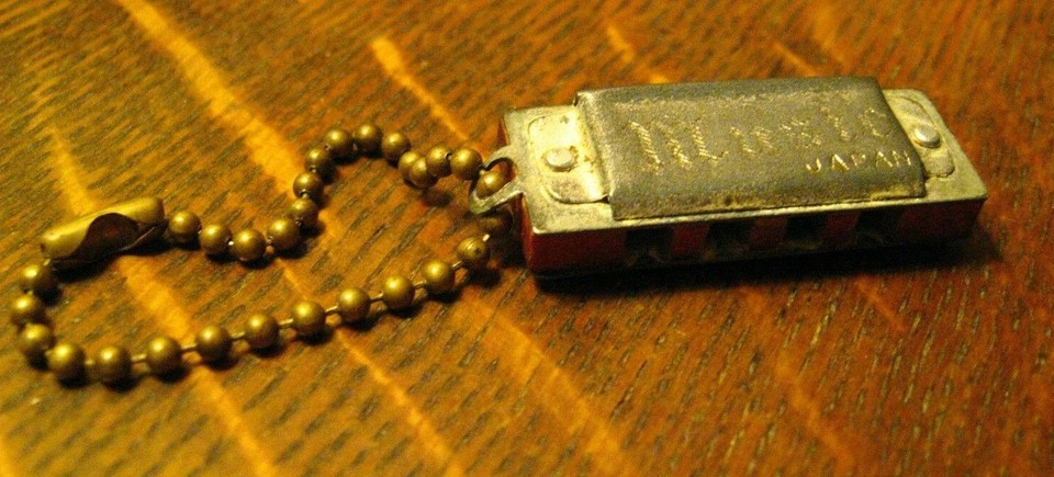 Miniature Vintage Harmonica Keychain - Music Japan Small Mouth Organ ...