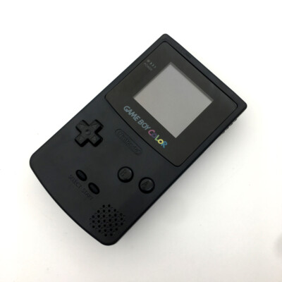 Retrofit Full Black Nintendo Game Boy Color GBC Video Game Console+Game ...