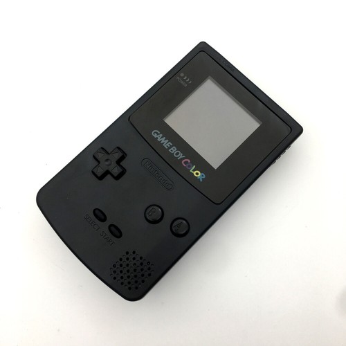 Retrofit Full Black Nintendo Game Boy Color GBC Video Game Console+Game ...