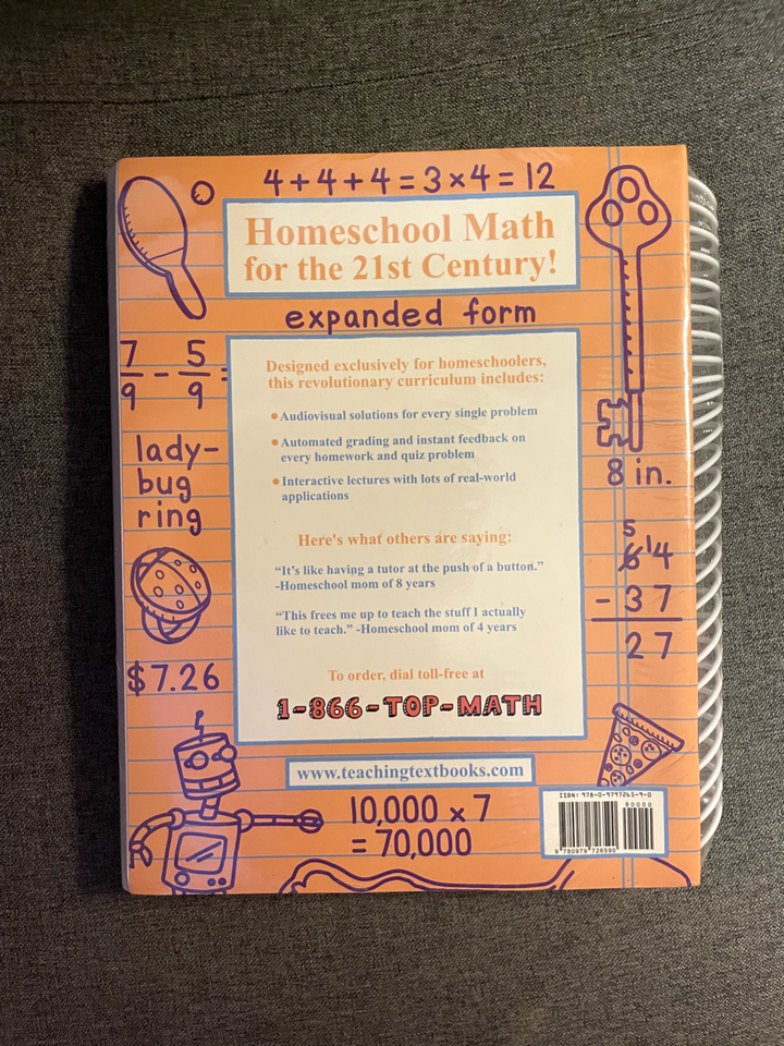 A Teaching Textbook: Math 3 Textbook Math 2010 First Edition | eBay