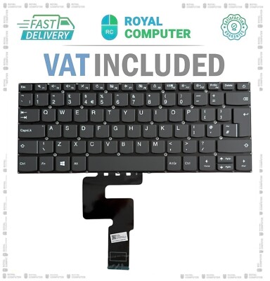 New UK Grey Keyboard for Lenovo Ideapad V14-ADA V14-ARE V14-IIL V14-IKB ...