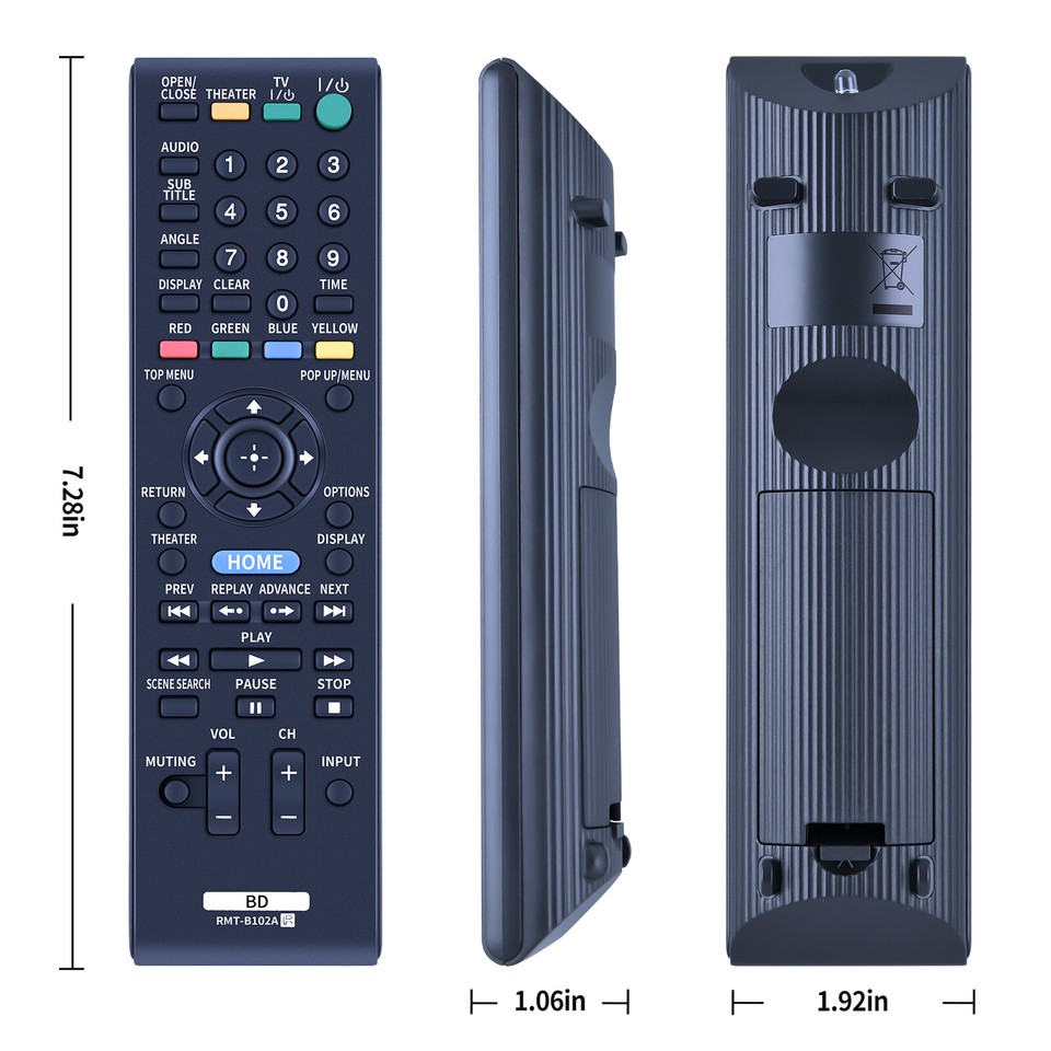 New RMT-B102A For Sony DVD Player Remote Control BDP-S350 BDP-BX1 | eBay