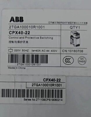 1pc ABB CPX40-22 control and protection switches 32-40A | eBay
