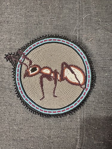 Native American Beaded Ant Patch Native Beaded Medallion Pow Wow ...