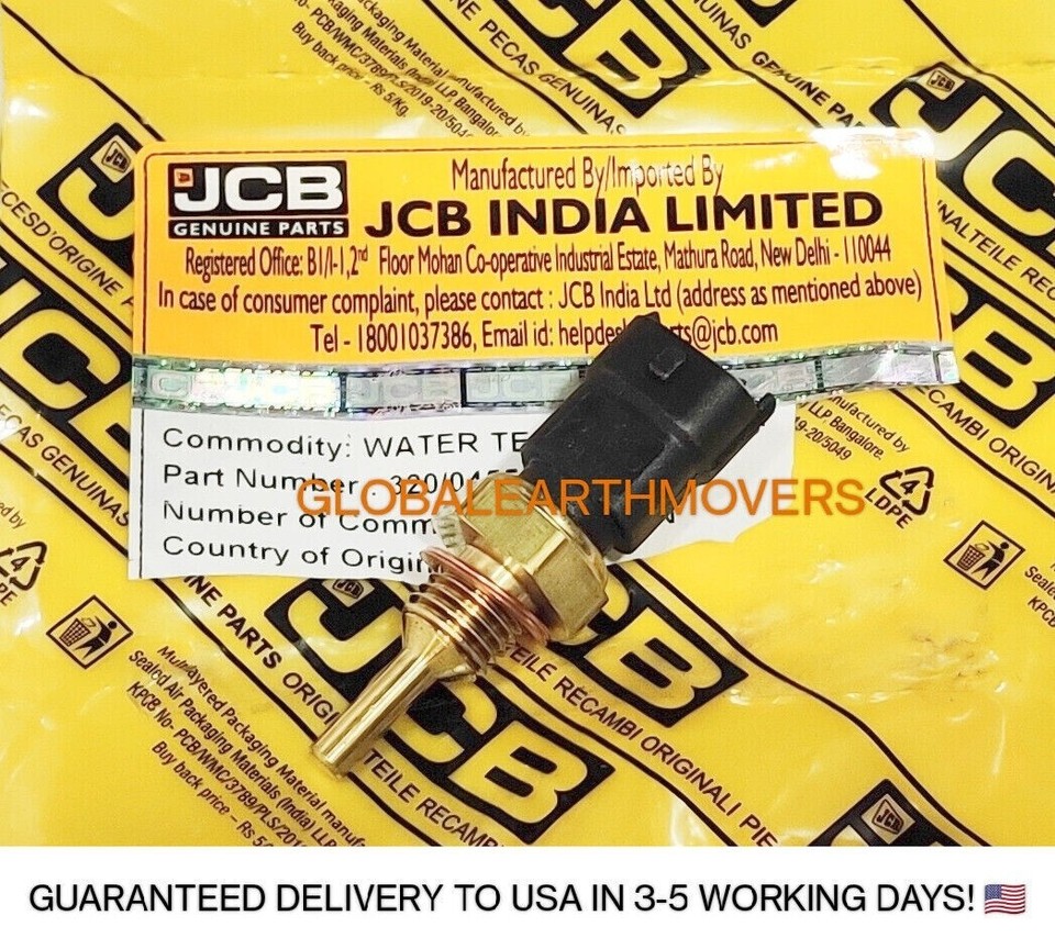 JCB BACKHOE - GENUINE JCB COOLANT TEMPERATURE SENSOR, 2 PIN (PART NO ...