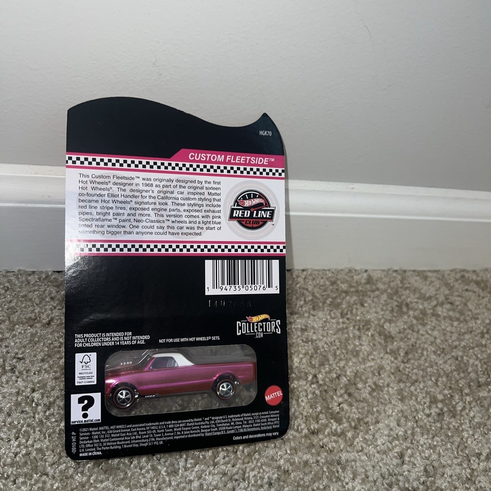 Hot Wheels Mattel - 2021 RLC Red Line Club Exclusive - PINK Custom ...