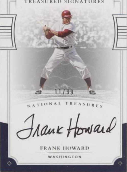 2017 Panini National Treasures - Treasured Signatures Frank Howard #TS ...