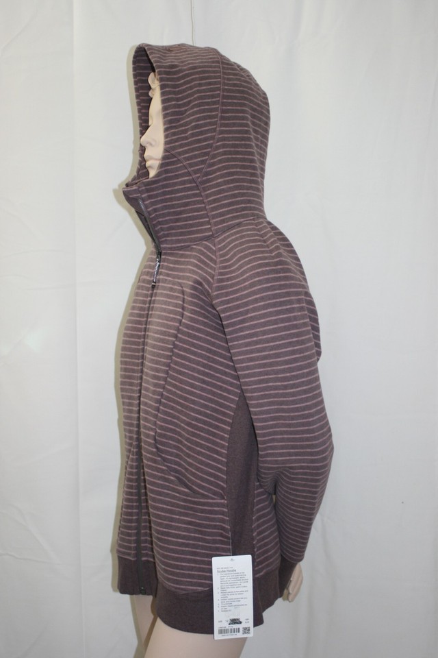 Lululemon Scuba Full Zip Hoodie Jacket Striped LW4ICQS | Size: 12 NEW ...