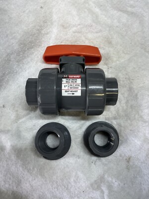Hayward 1” True Union Ball Valve Sch 80 PVC VITON Socket Weld & NPT ...