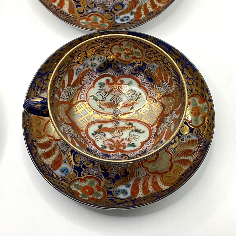 Antique Japanese Nippon Porcelain Imari Tea Set Noritake? Gold | eBay UK