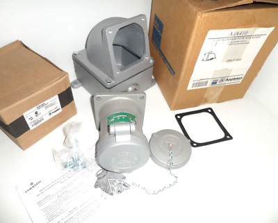 ⭐NEW⭐ APPLETON ADR1034 100-Amp PIN&SLEEVE RECEPTACLE & BACK BOX AJA410 ...