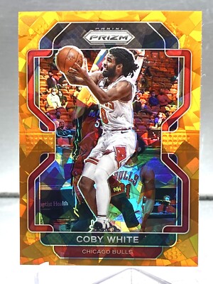 2021-22 NBA PANINI PRIZM ORANGE CRACKED ICE COBY WHITE #143 | eBay
