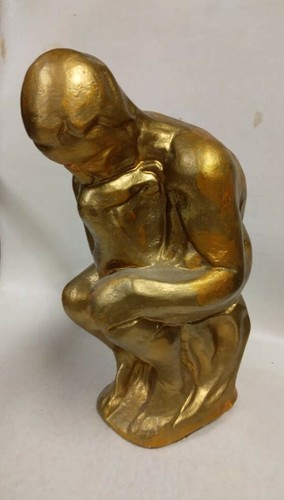 12" Tall The Thinker Statue Famous Thinking Man Sculptures Home Decor ...