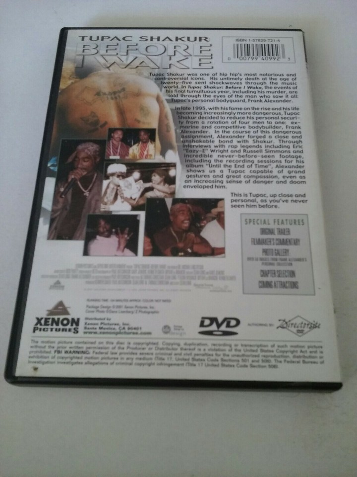 Tupac Shakur: Before I Wake (DVD, 2002) 799409923 | eBay