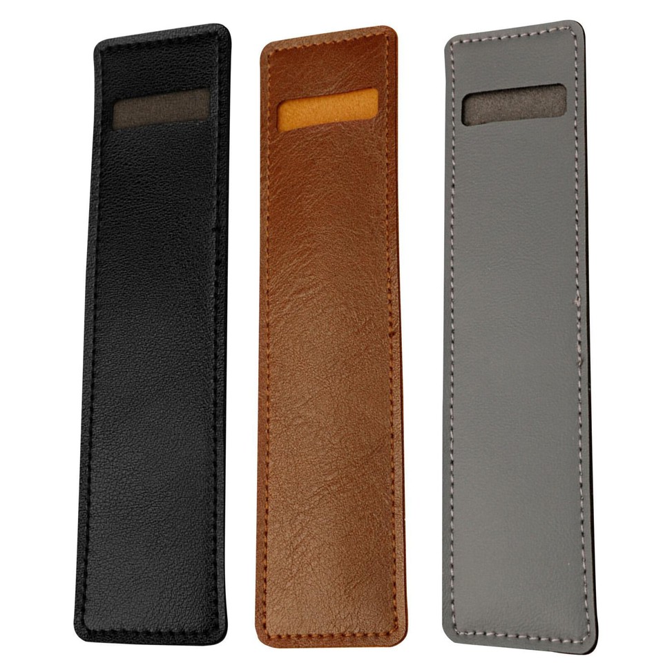 3PCS Pocket Protectors for Pens Leather Pen Pouch Sleeve Fountain Pen ...