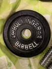 Pair Weider 14” Chrome Dumbbell Barbell W/ Screw Collar Lock Nuts 3 Lbs ...