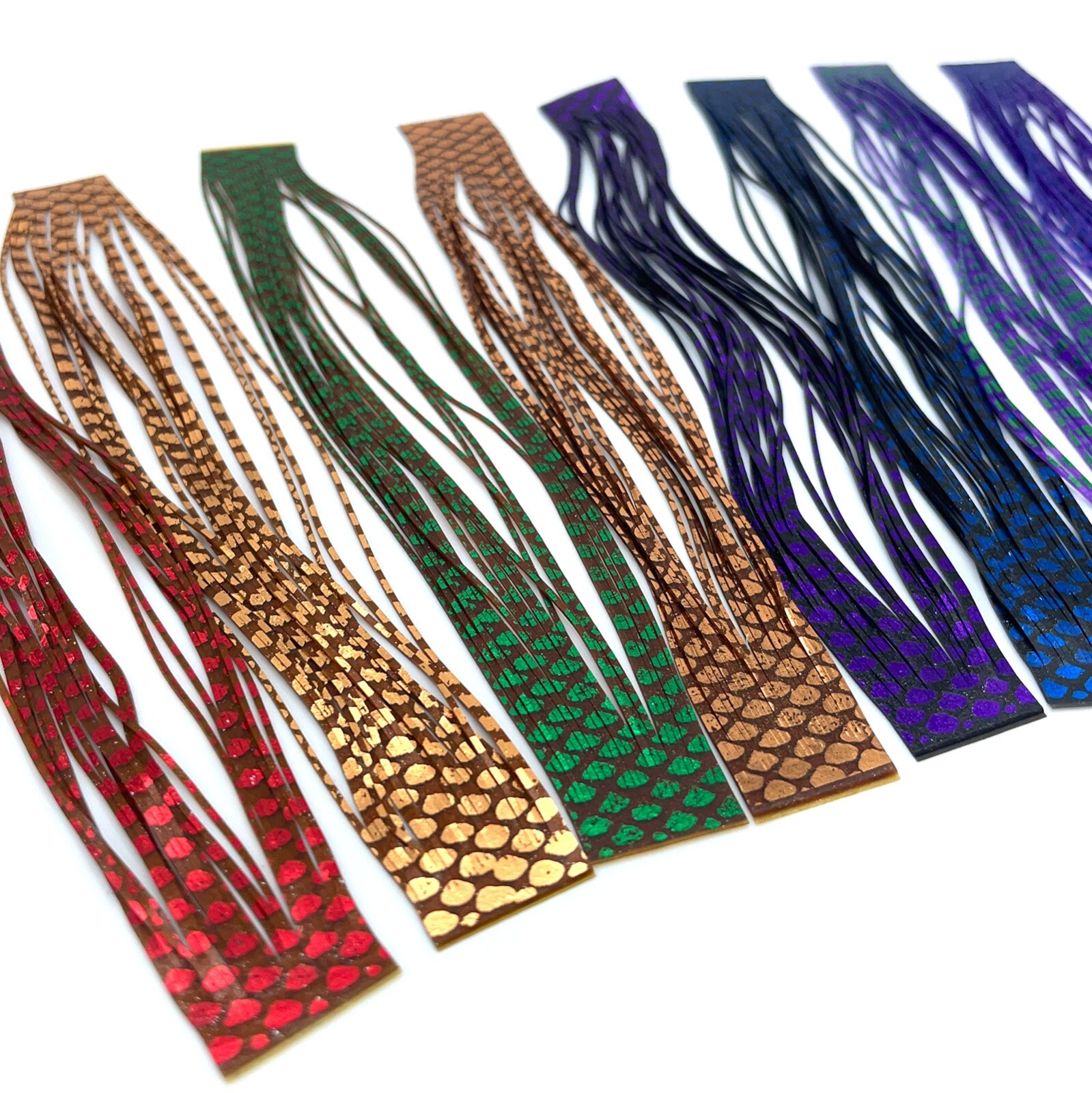 SENYO'S FUSION FOIL LEGS - Hareline Fly Tying Silicone Bass Jig Skirt ...