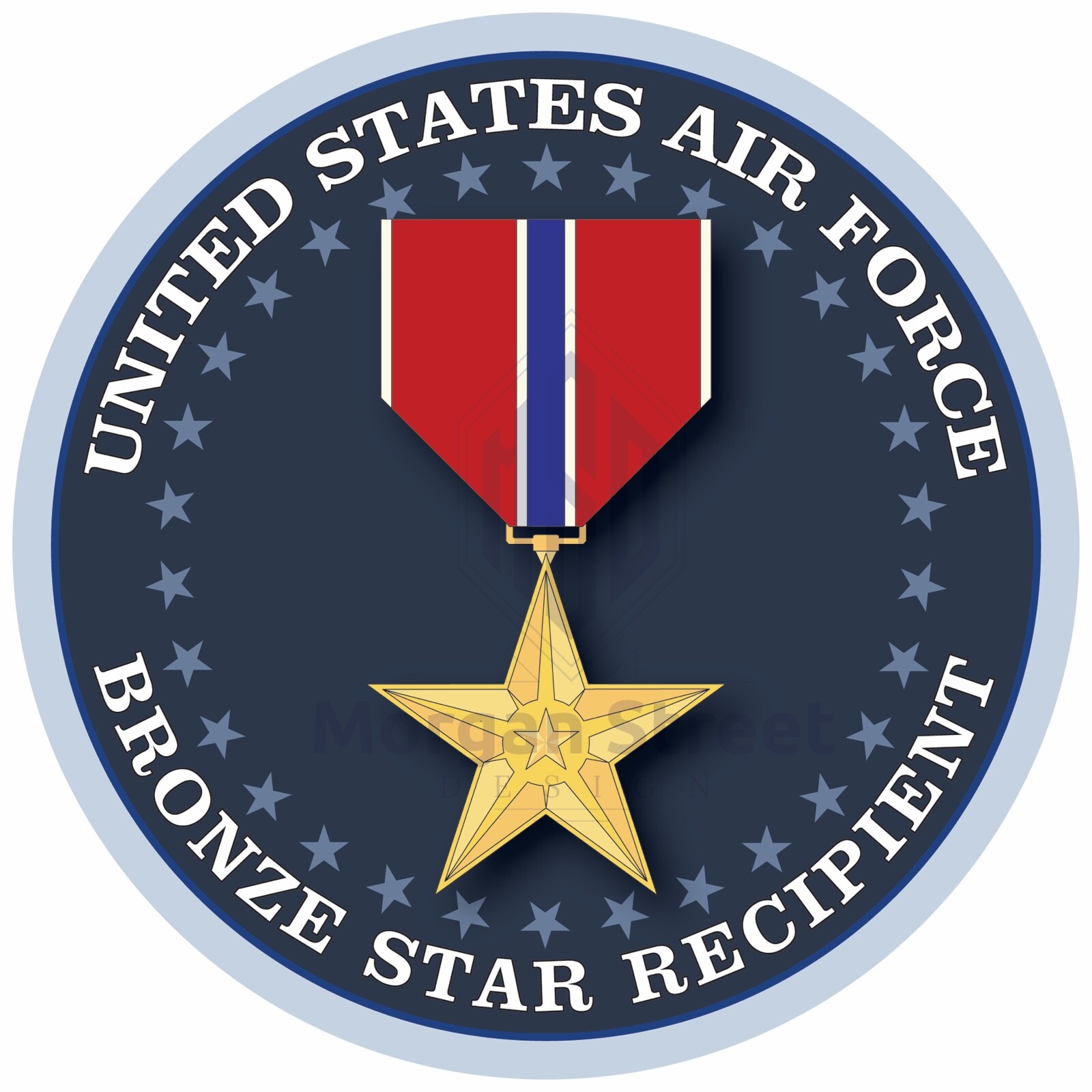 US Air Force Bronze Star Recipient Decal Sticker Veteran | eBay