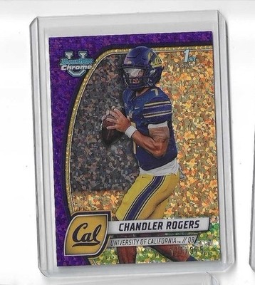 Chandler Rodgers Purple Sparkle /375 2024 Bowman Chrome U #41 Cal | eBay