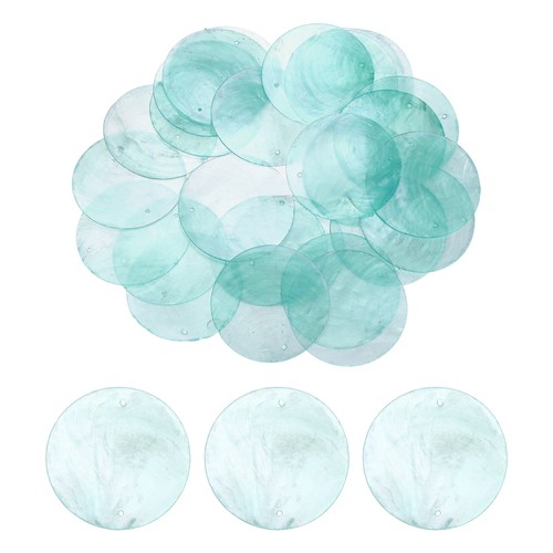 50Pcs 50mm Round Capiz Sea Shells, Natural Capiz Shells Discs Charm ...