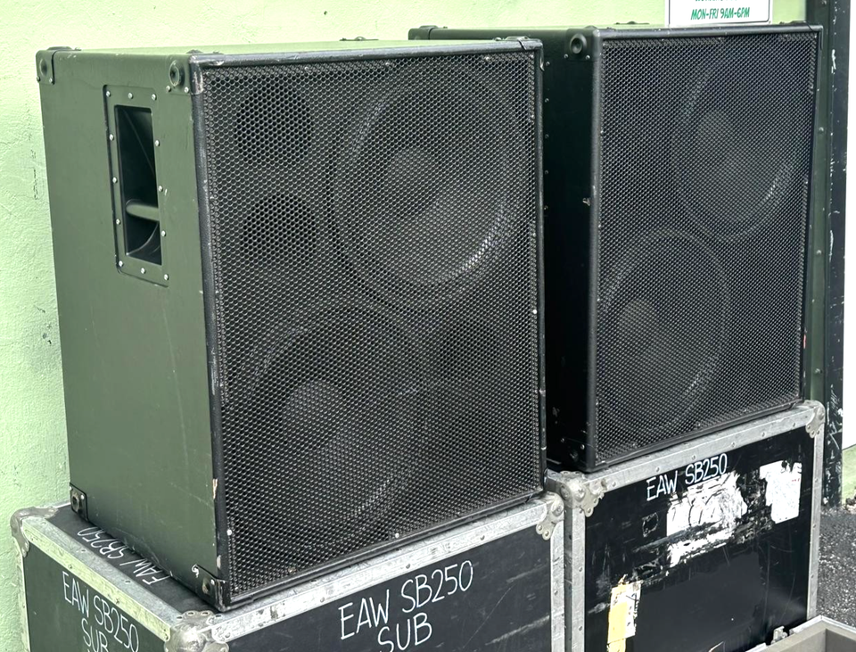 EAW SB250 Dual Passive 15" Subwoofer #6992/93 (PAIR) (TRUEHEARTSOUND ...