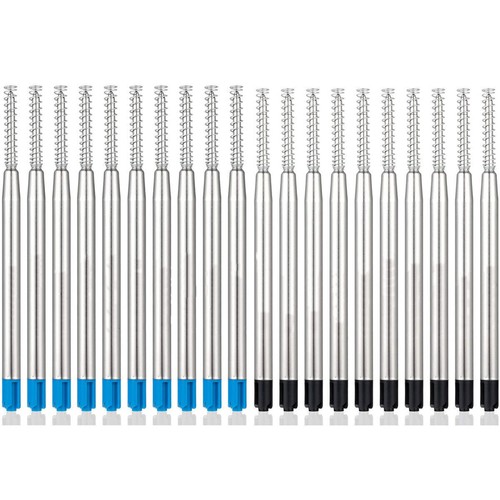 10 pcs Pen Refills Black Blue InkBallpoint 1mm Tips with Spring for ...