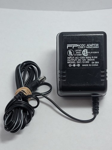 12V 300ma FP AC/DC Adapter Calss 2 Transformer Model:D41-12-300 | eBay