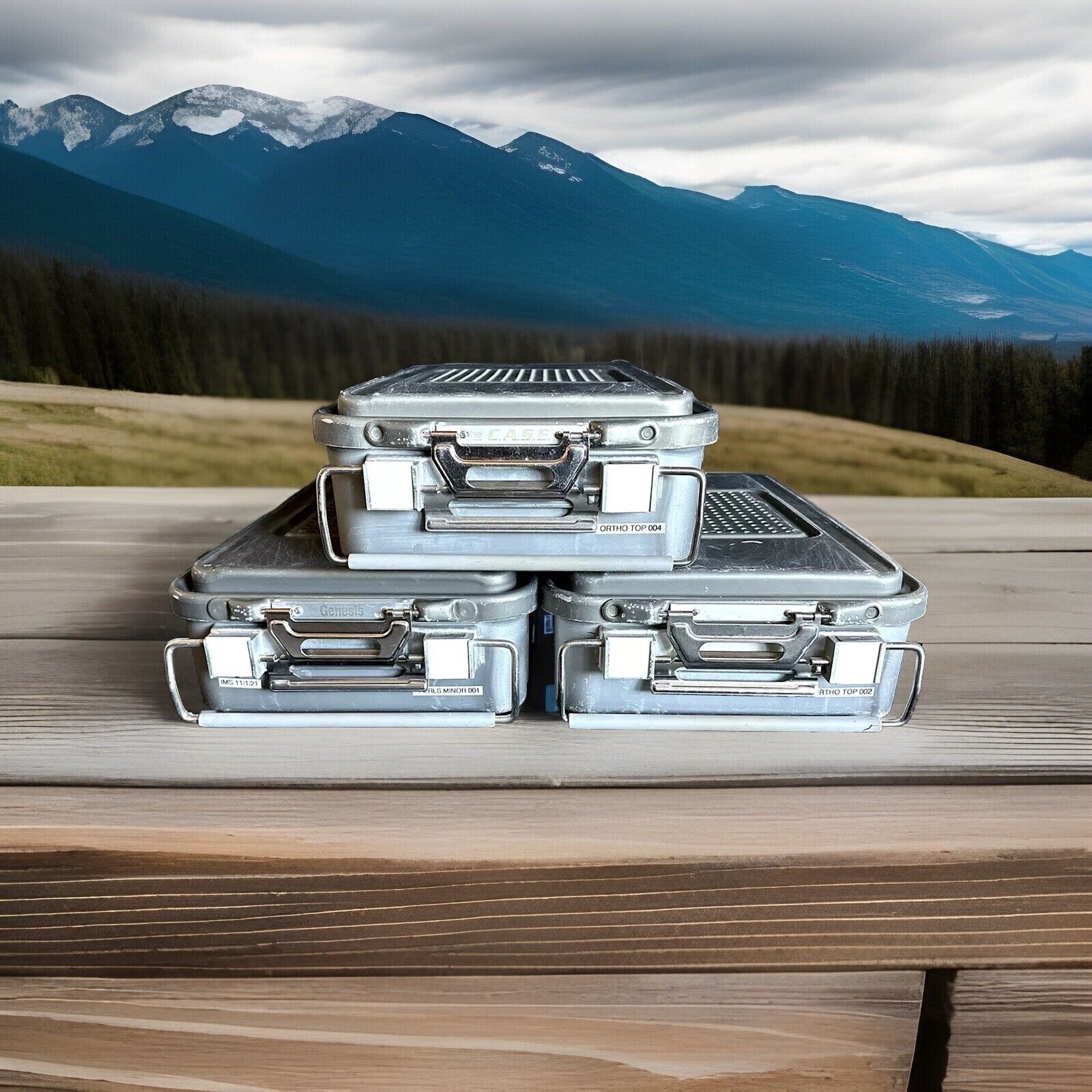 V Mueller Genesis Allegiance Instrument Sterilization Containers X 3 ...