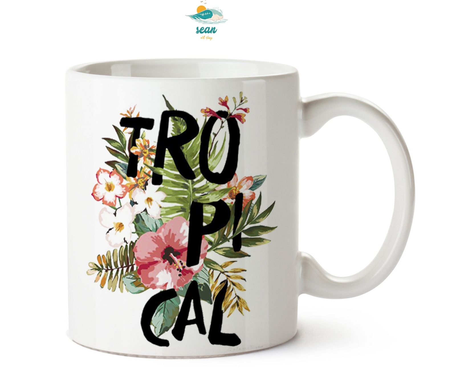 Tropical Mug Tropical Coffee Mug Community Gift Mug Christmas Gift ...