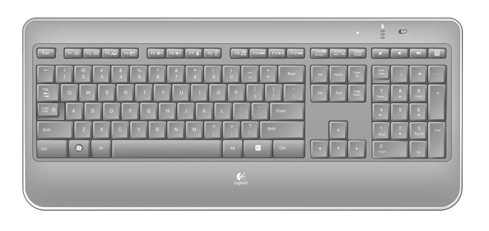 REPLACEMENT KEYS + RETAINER - Logitech K800 Wireless Illuminated ...