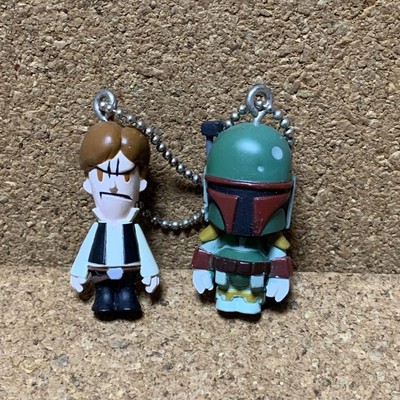 Star Wars Han Solo Boba Fett Figure Keychain | eBay