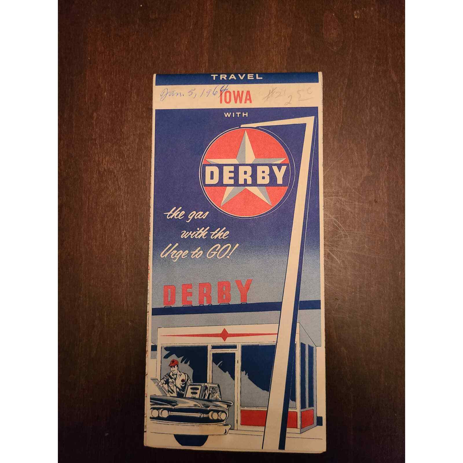 Iowa Road Map Courtesy of Derby 1963 Edition | eBay