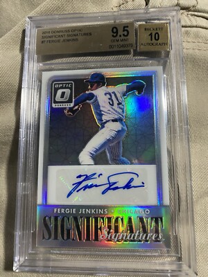 2018 Donruss Significant Signatures Ferguson Jenkins Auto BGS 9.5/10 ...