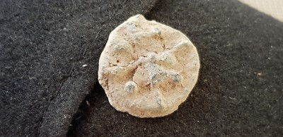 Nice cross & pellets Medieval lead coin weight found in England 1970s ...