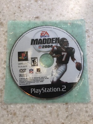 MADDEN NFL FOOTBALL 2004 DISC ONLY PLAYSTATION 2 GAME PLAY STATION PS2 ...