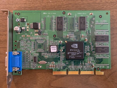 PNY NVIDIA GeForce2 MX 200 (VCD001542-01). 32MB DDR SDRAM AGP 4x/8x ...